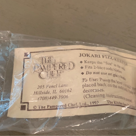 The Pampered Chef | Dining | Vintage Pampered Chef Jokari Fizz Keeper ...